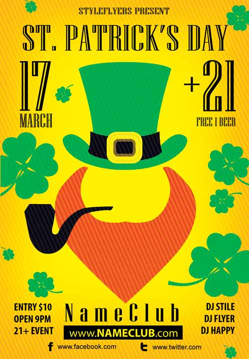 Download The St Patrick s Day Free Flyer Template For Photoshop