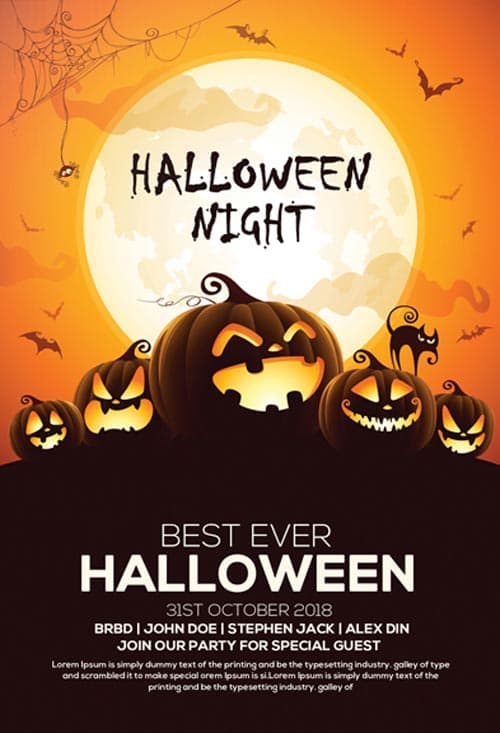 Halloween Party Flyer Template