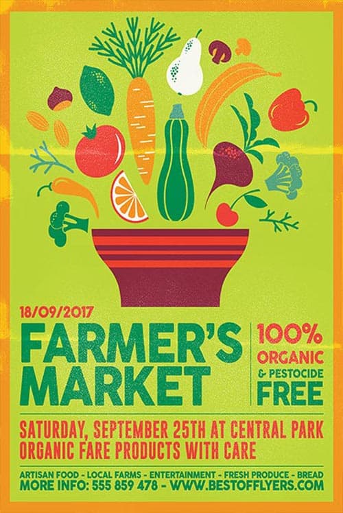 Farmers Market Flyer Template Free