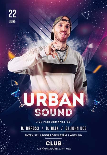 Dj Flyer Template Free Flyer Template
