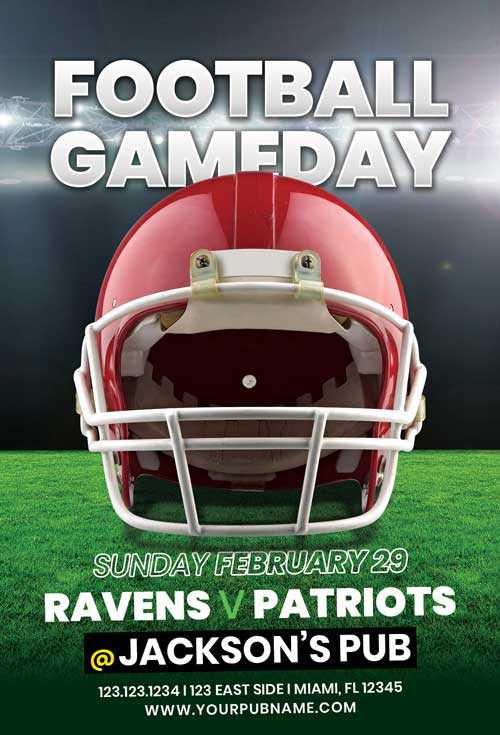 Download Football Sports Flyer PSD Template Freebie FreePSDFlyer