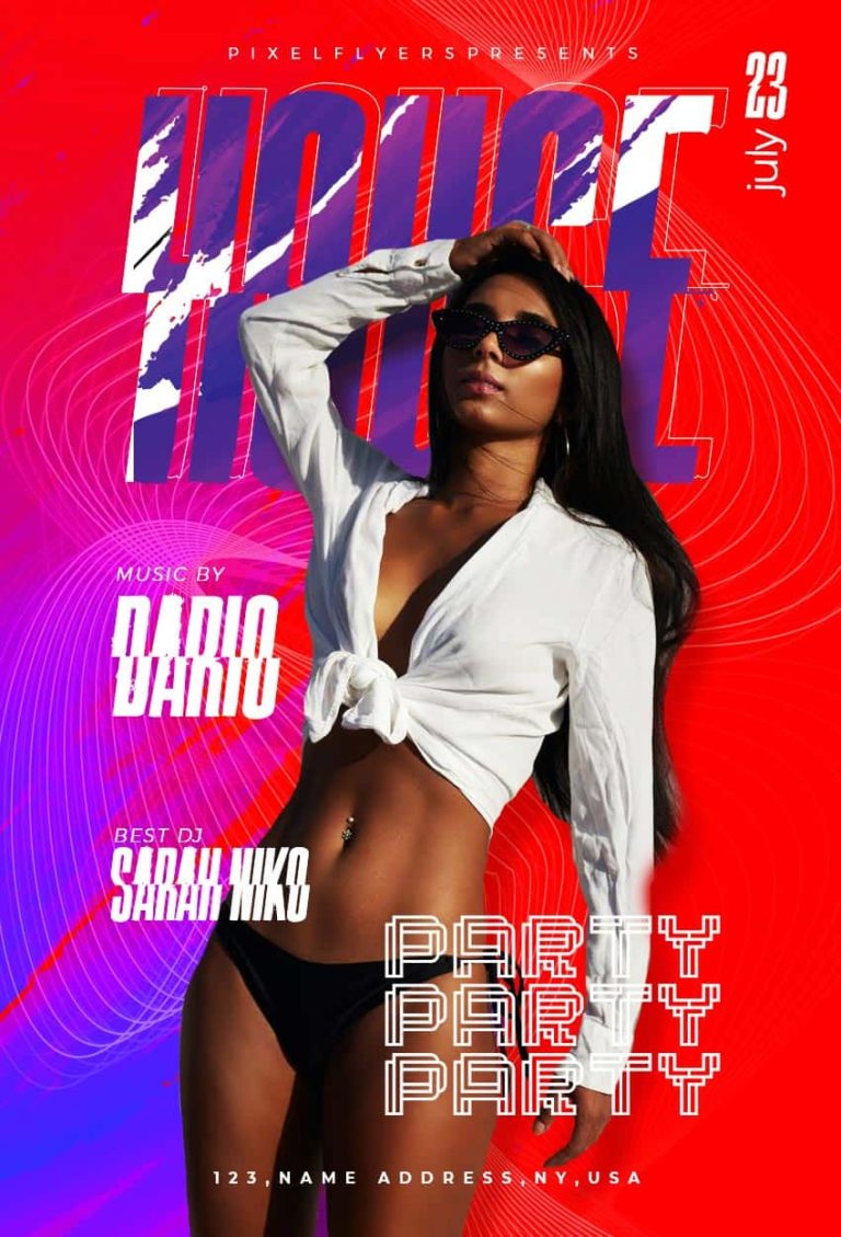 House Party Invite Template