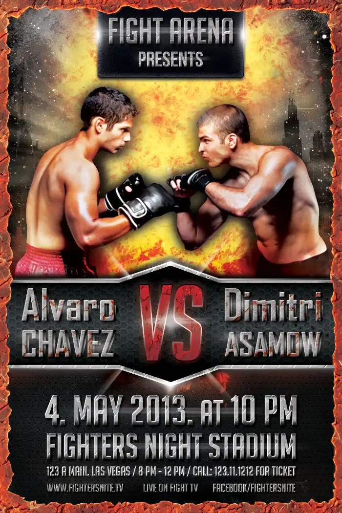  Boxing Poster Template Netkasegikata jp