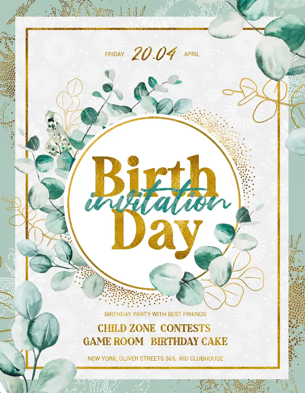 Free Birthday Party Invitation Template Free Download